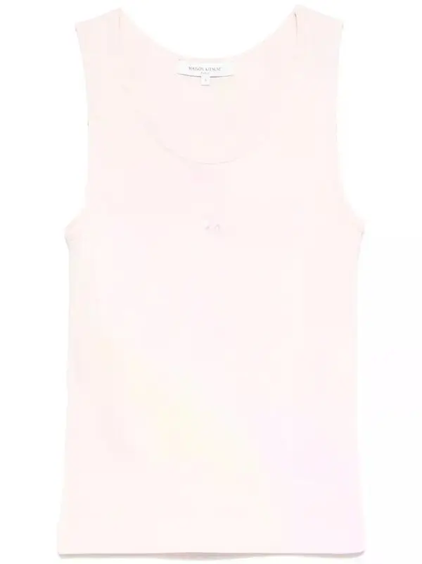 Maison Kitsuné Baby Fox-patch Tank Top - Pink