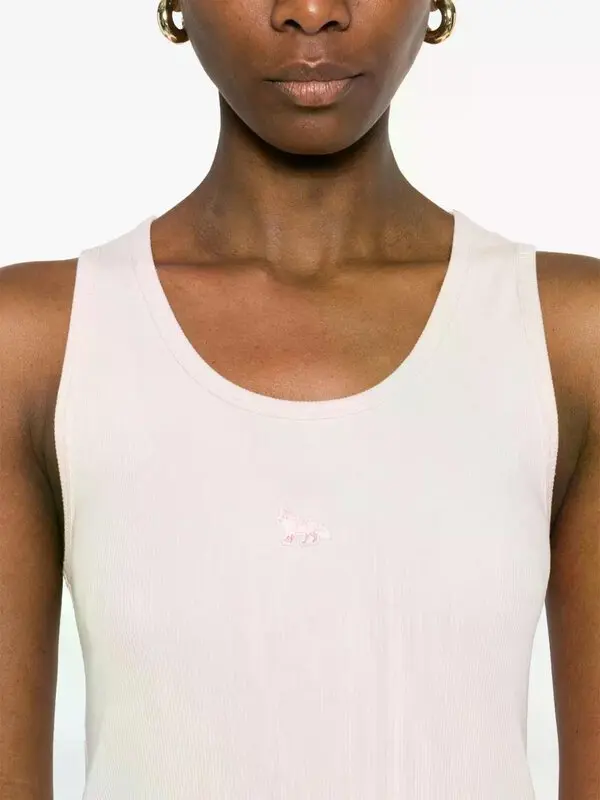 Maison Kitsuné Baby Fox-patch Tank Top - Pink