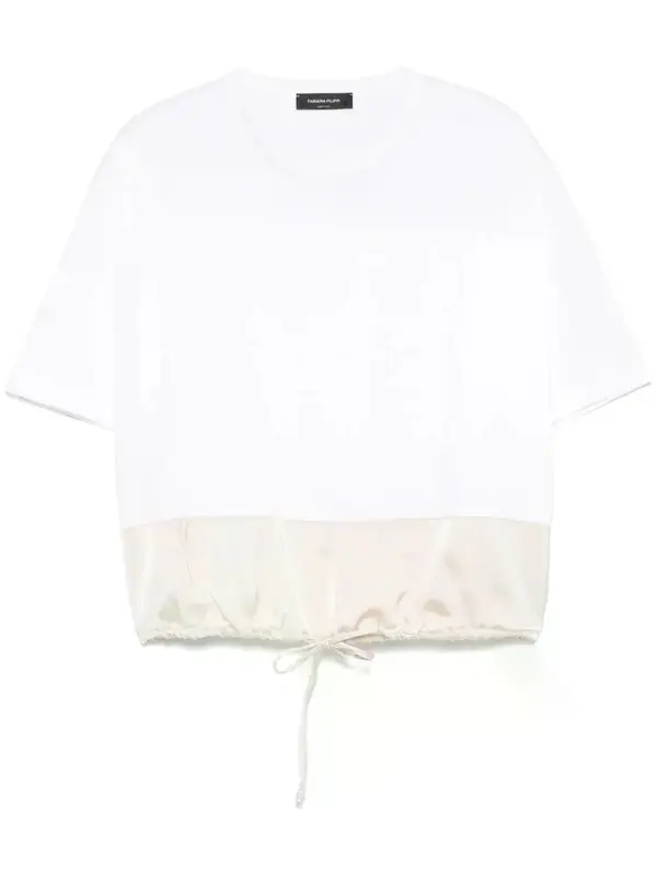 Fabiana Filippi Panelled Top - White