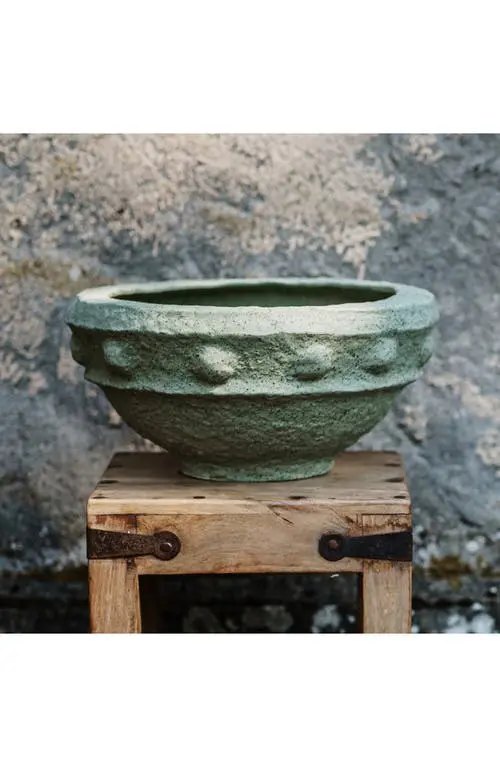 VIETRI Casa Short Planter - Green