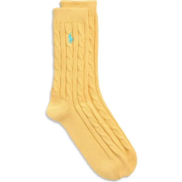 Polo Ralph Lauren Cable-knit Crew Socks - Ltyel