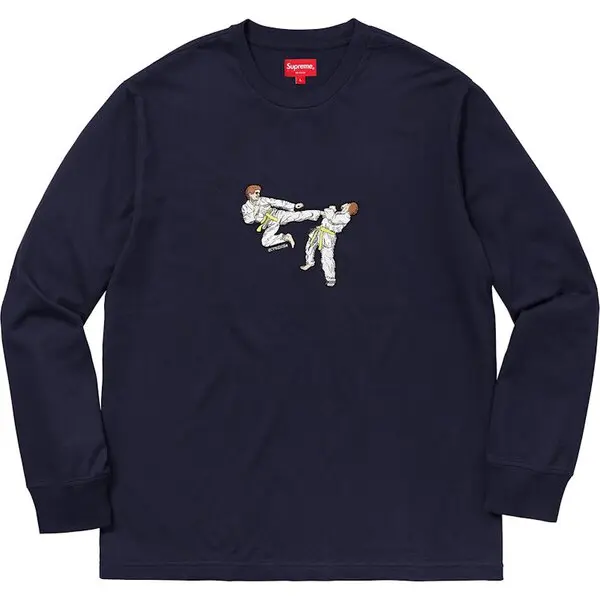 Supreme Karate Tee Shirt - Navy Blue