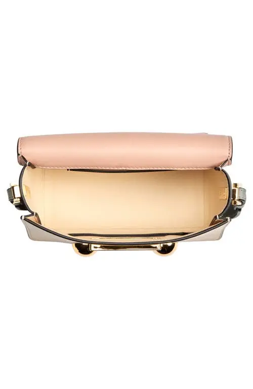 Marni Trunkaroo Leather Shoulder Bag - Camelia/shell/storm