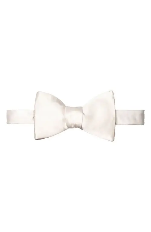 Eton Silk Satin Bow Tie - Natural