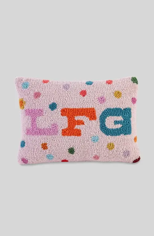 FURBISH Hook Pillow - Bright Pink/ Multi