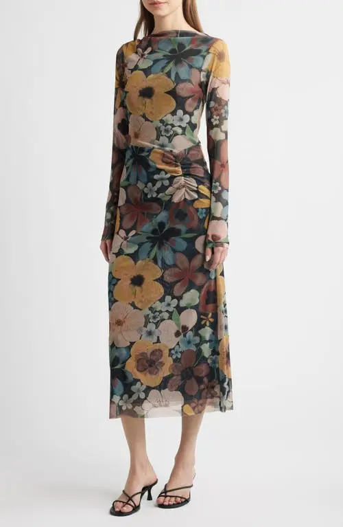 CLEOBELLA Katya Long Sleeve Midi Dress