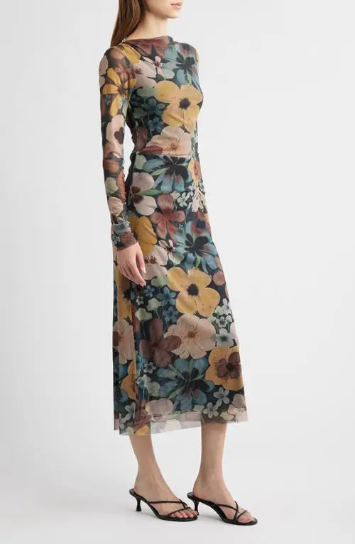 CLEOBELLA Katya Long Sleeve Midi Dress