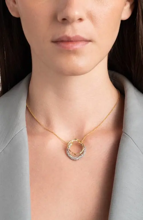 Alexis Bittar Solanes Crystal Orbit Pendant Necklace