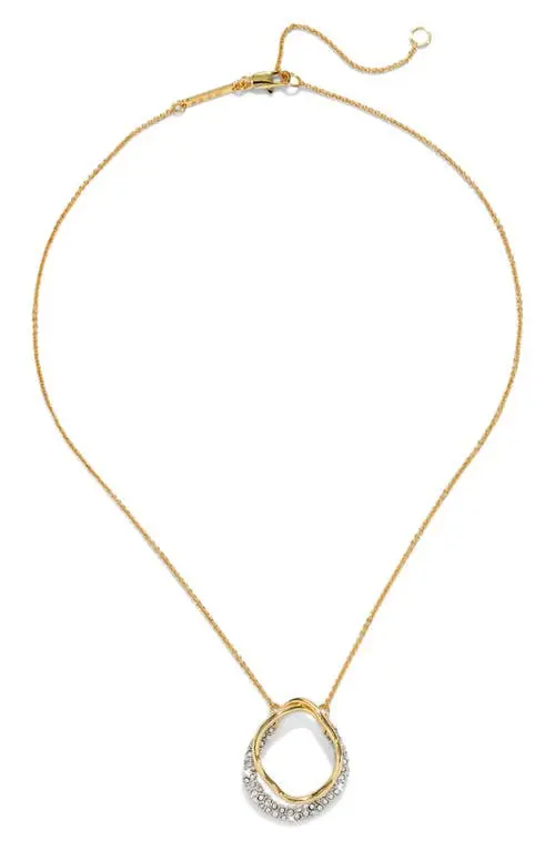 Alexis Bittar Solanes Crystal Orbit Pendant Necklace