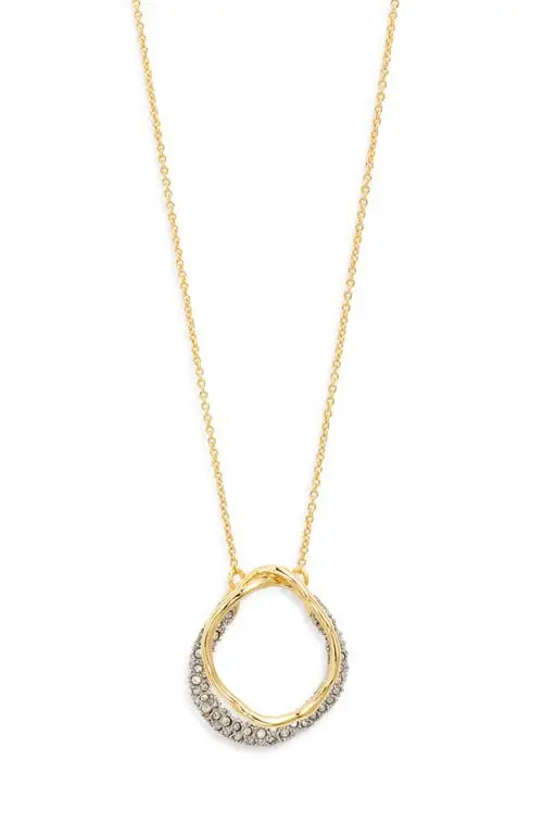 Alexis Bittar Solanes Crystal Orbit Pendant Necklace