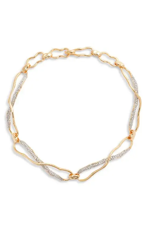 Alexis Bittar Solanales Crystal Infinity Link Necklace - Crystals