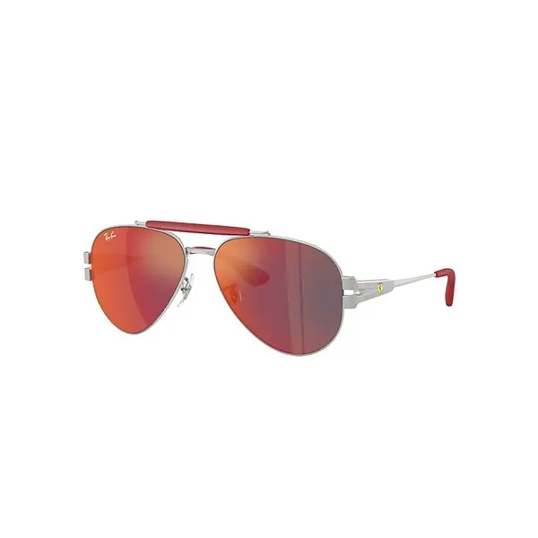 Ray-ban Scuderia Ferrari Collection Sunglasses - Matte Silver/silver
