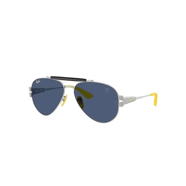 Ray-ban Scuderia Ferrari Collection Aviator Sunglasses - Matte Silver