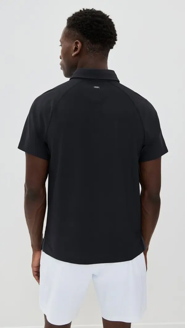 RHONE Regatta Pique Polo - Black