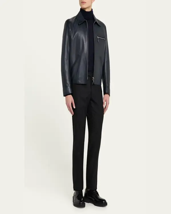Berluti Full-zip Leather Jacket
