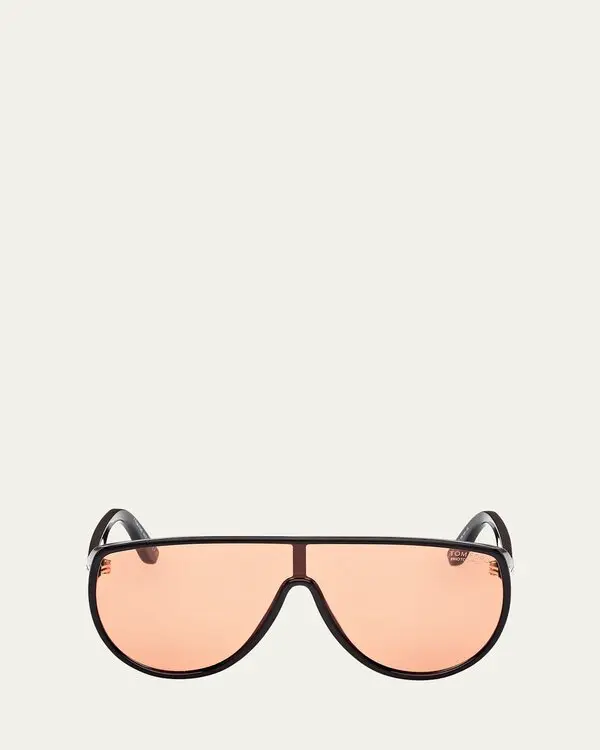 TOM FORD Achilles Shield Sunglasses - Blko