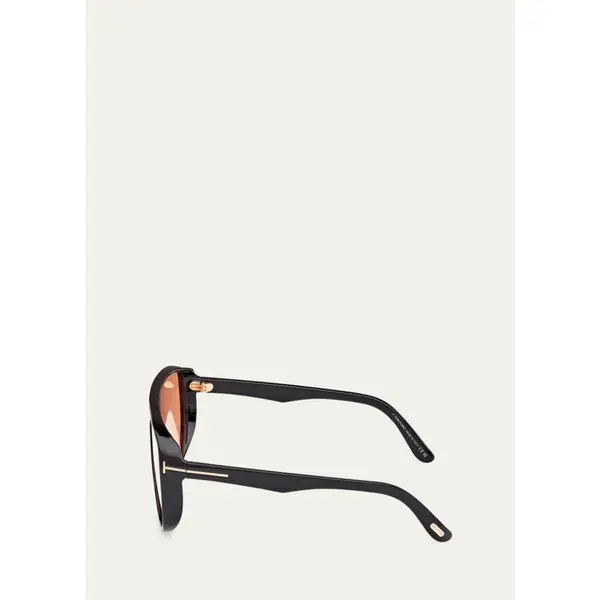 TOM FORD Achilles Shield Sunglasses - Sblk/smk