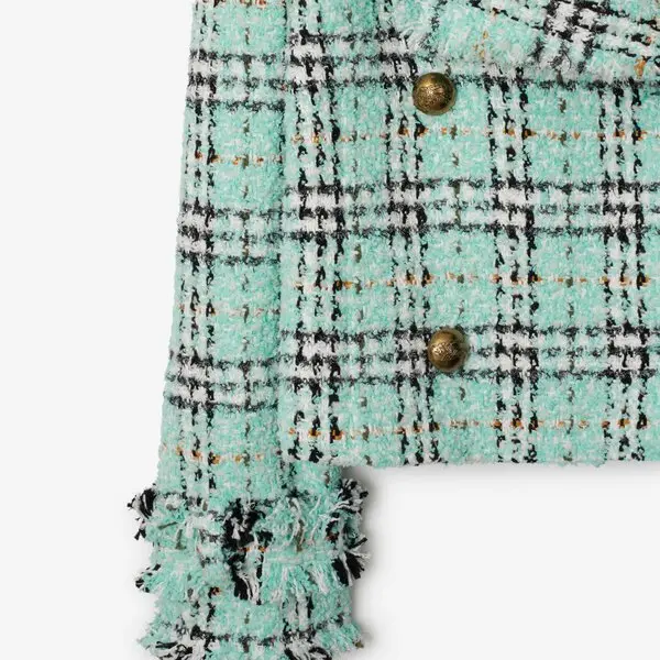 Burberry Check Bouclé Jacket