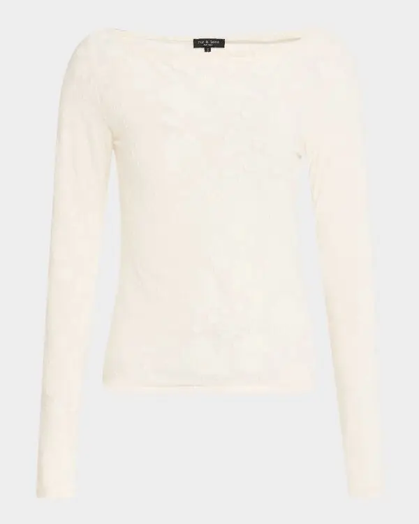 Rag & Bone Angel Lace Top - Ivory