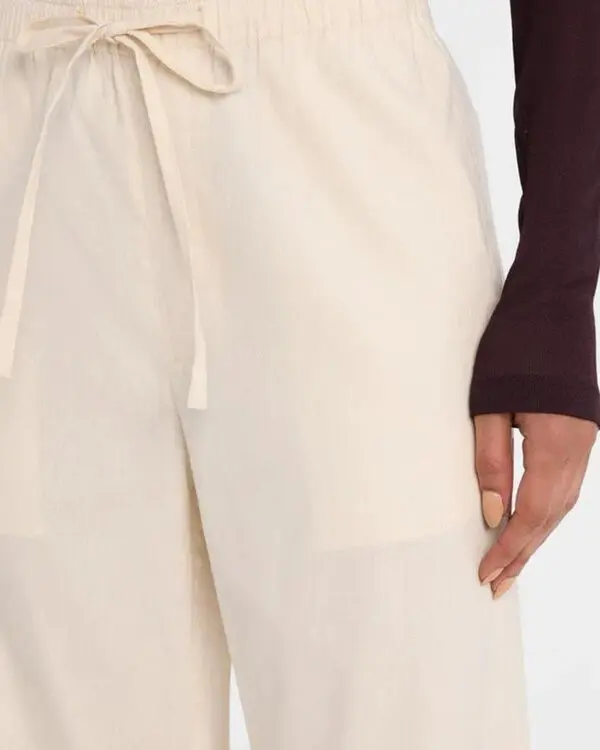 Rag & Bone Logan Linen-blend Beach Pants - Ivry