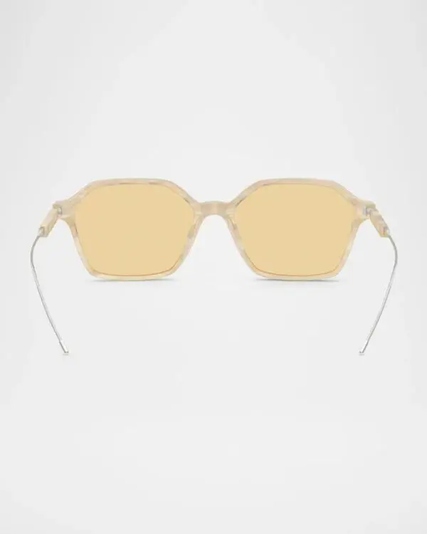 Brunello Cucinelli Bc3009 Geometric Blue Light Glasses - Light Blue