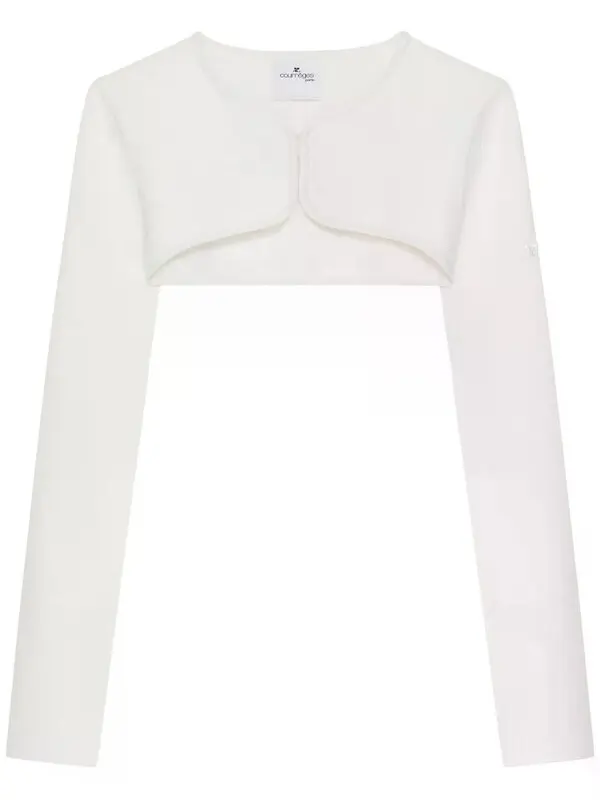 COURREGES Cropped Cardigan - White