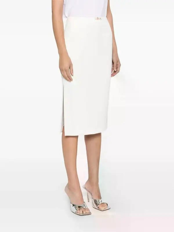 Elisabetta Franchi Crepe Midi Skirt