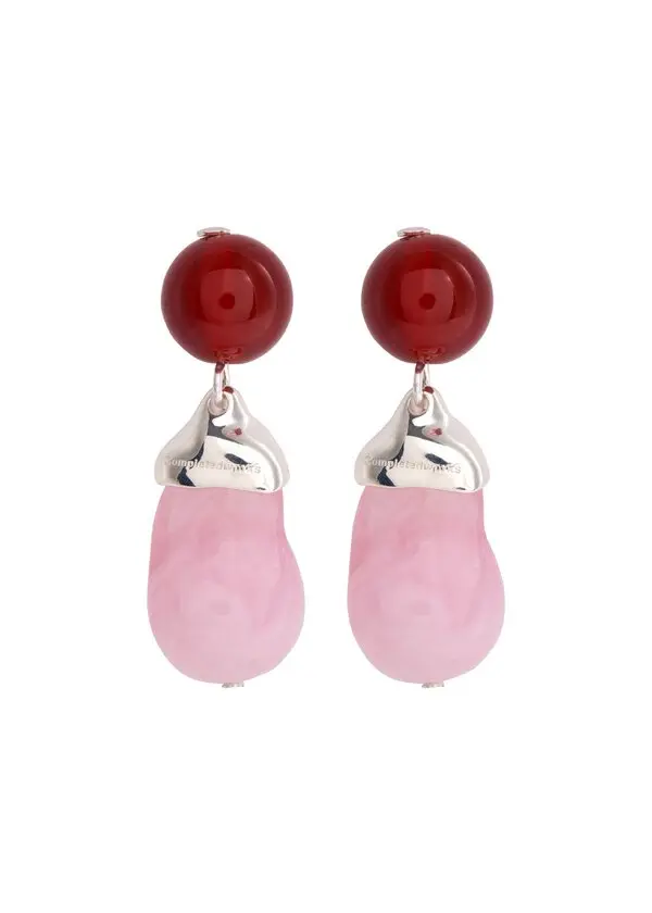 Completedworks Sculpted Agate And Sterling Silver Drop Earrings