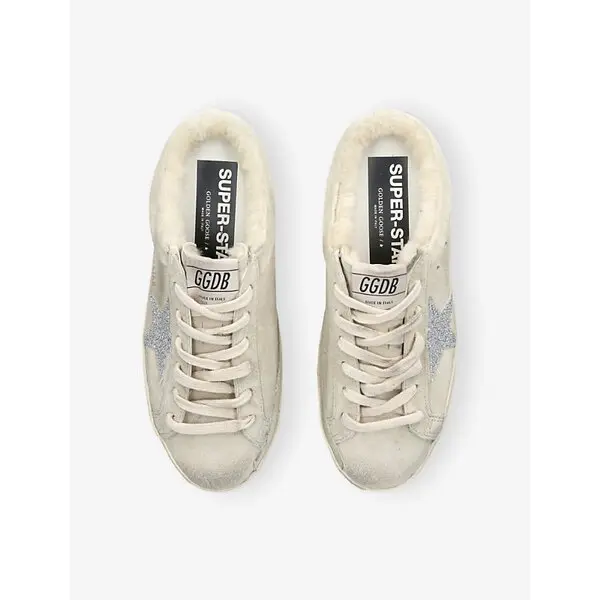 GOLDEN GOOSE Super-star Sabot Suede Low-top Trainers - White/comb