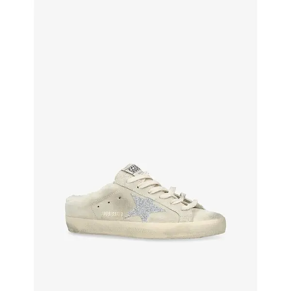 GOLDEN GOOSE Super-star Sabot Suede Low-top Trainers - White/comb