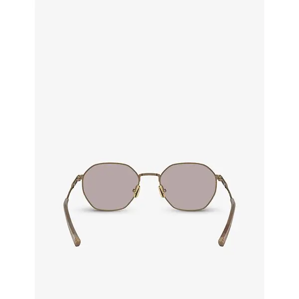 Brunello Cucinelli Irregular-frame Sunglasses - Gold