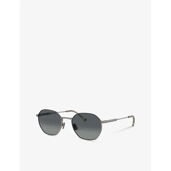 Brunello Cucinelli Irregular-frame Sunglasses - Grey