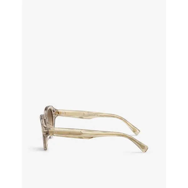 Brunello Cucinelli Bc4004s Pillow-frame Sunglasses - Cream