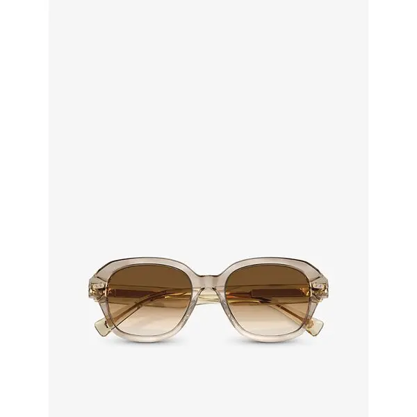 Brunello Cucinelli Bc4004s Pillow-frame Sunglasses - Cream