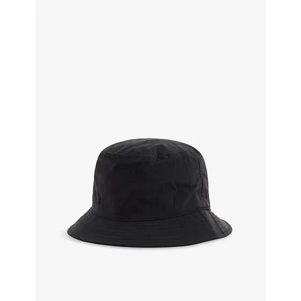 Stone Island Compass Brand-embroidery Woven Bucket Hat