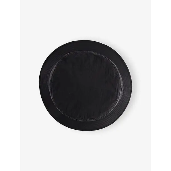 Stone Island Compass Brand-embroidery Woven Bucket Hat
