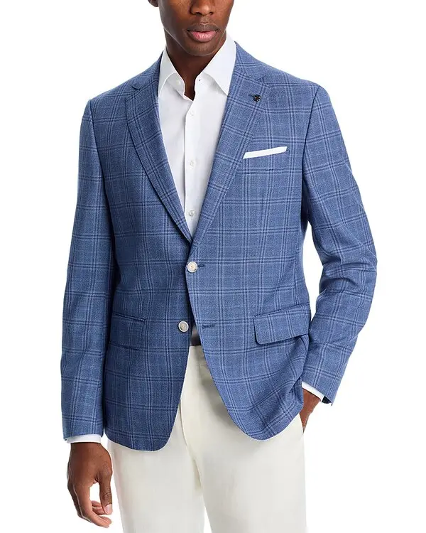 Hugo Boss Hutson Tonal Plaid Sport Coat - Dark Blue