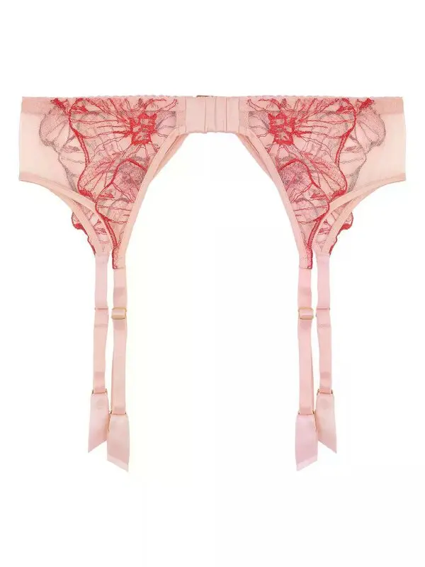 FLEUR OF ENGLAND Floral-lace Suspender Belt
