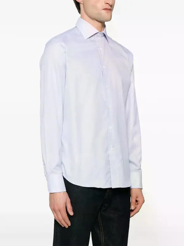 Canali Mini-check Shirt