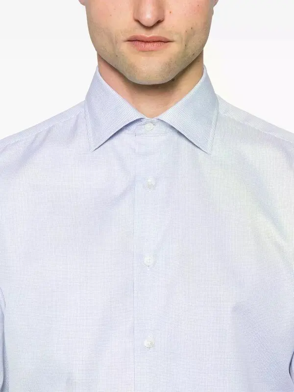 Canali Mini-check Shirt