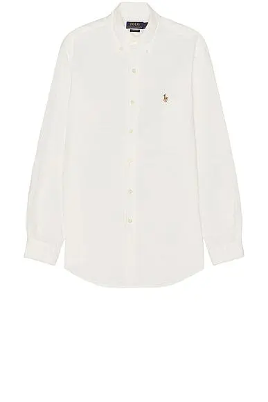 Polo Ralph Lauren Long Sleeve Chambray Shirt - White