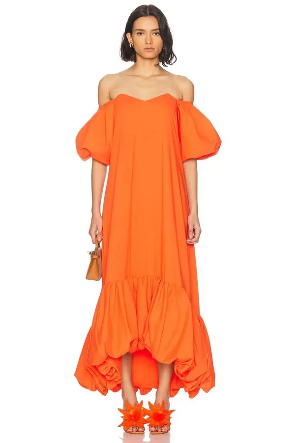 Caroline Constas Lucia High-low Midi Dress
