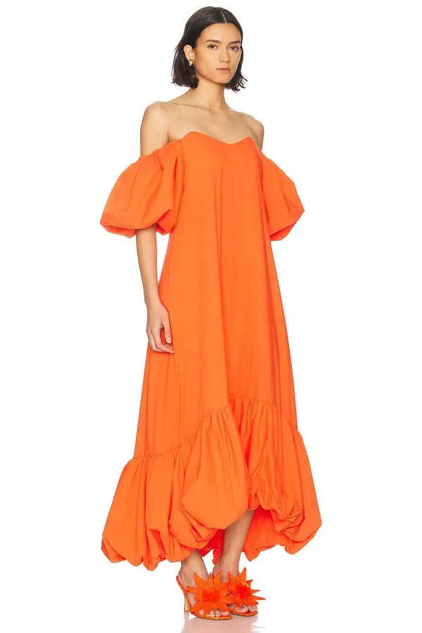 Caroline Constas Lucia High-low Midi Dress