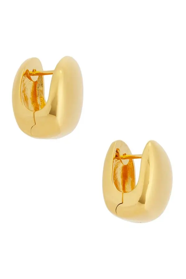 DEVE Quart De Soleil Hoop Earrings - Gold Vermeil