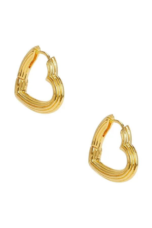 DEVE Grand Coeur Earrings - Gold Vermeil