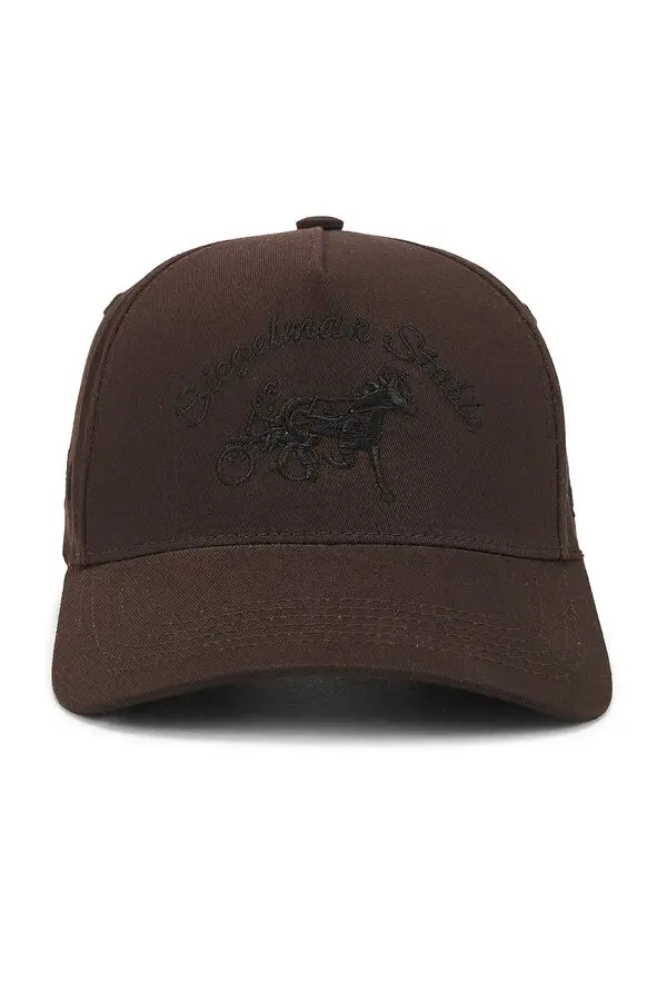SIEGELMAN STABLE X 5 Panel Cap - Chocolate Brown