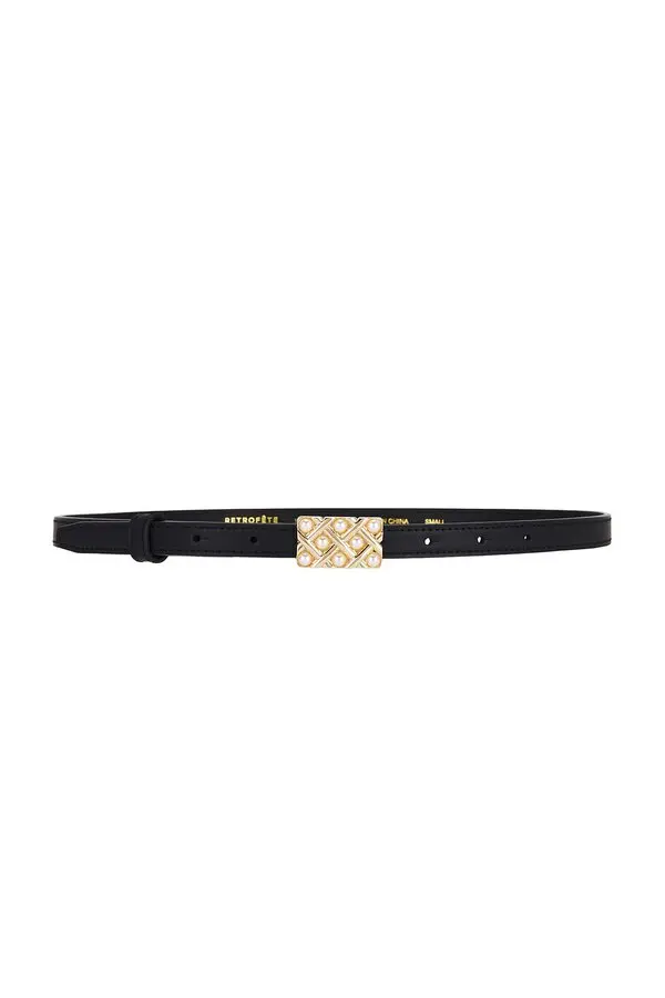 Retrofete Chari Leather Belt - Black
