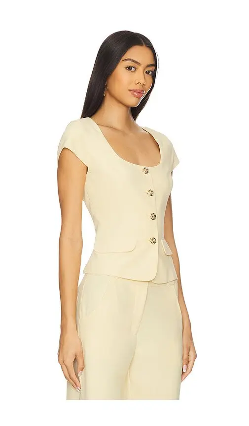 Amanda Uprichard Short Sleeve Kya Top