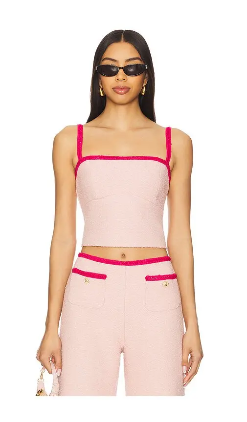 Amanda Uprichard Windsor Top - Pink