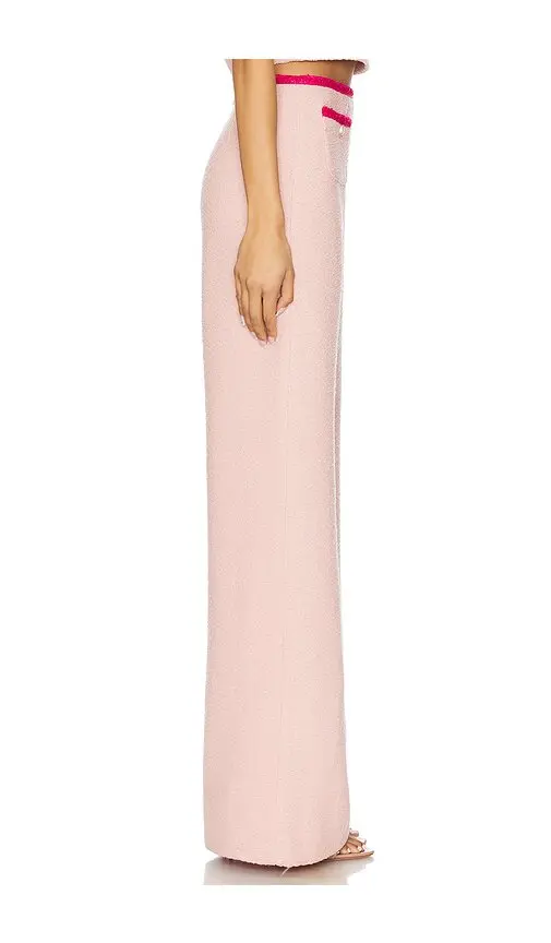 Amanda Uprichard Windsor Wide Leg Pants - Pink